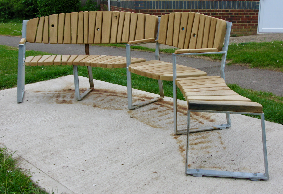 Unique benches for a New Forest park - Germain